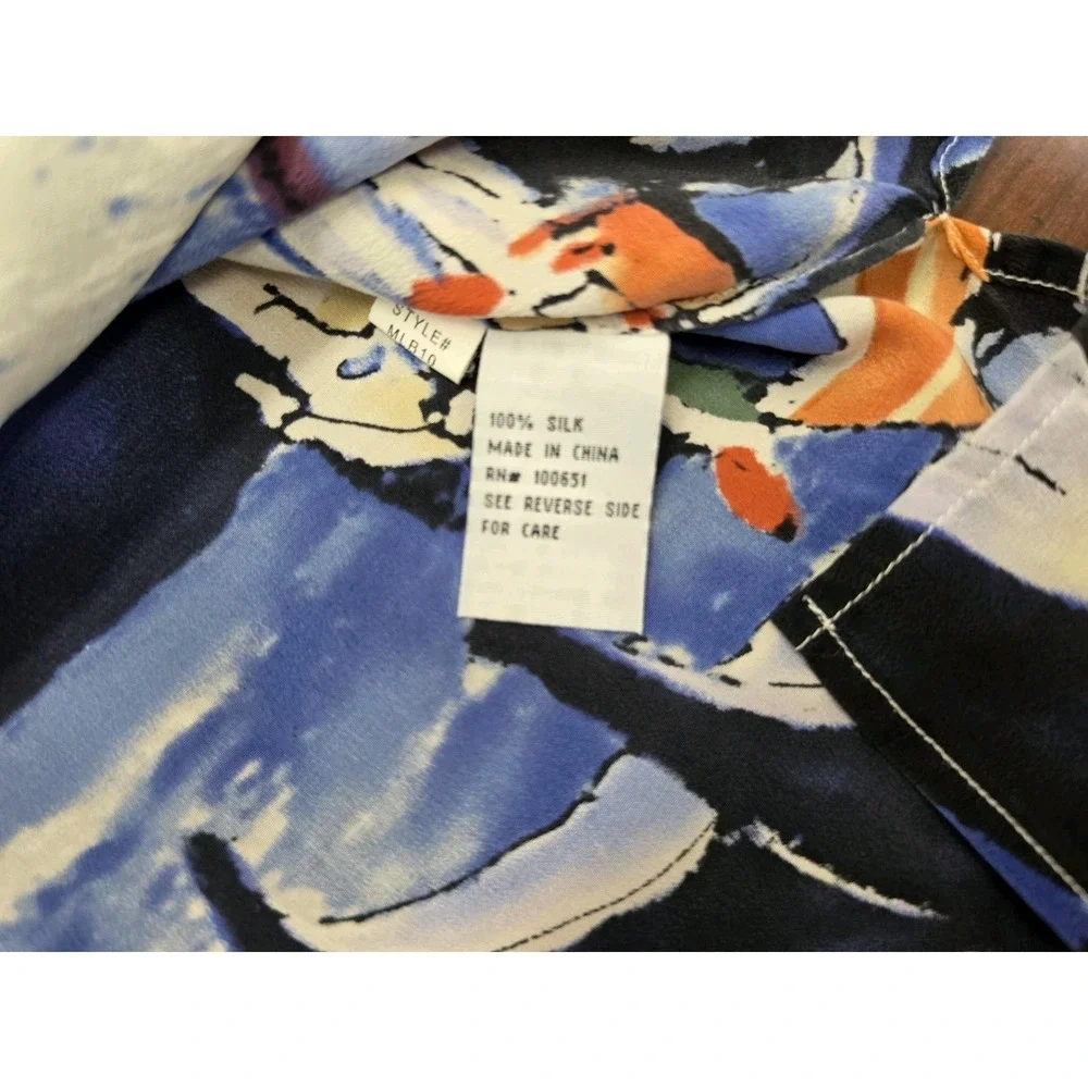 Michael Leu | Tops | Michael Leu 0 Silk Blouse Venice Canal Scenic ...